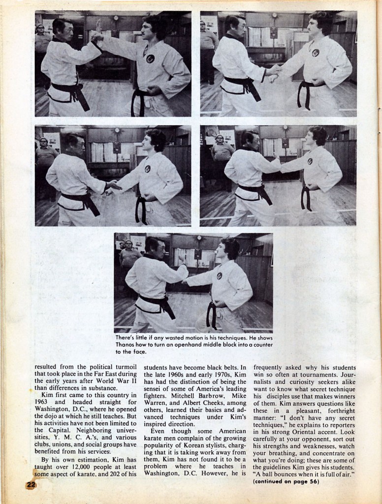 Official Karate Magazine, June 1975 – Page 74 – Ki Whang Kim ...
